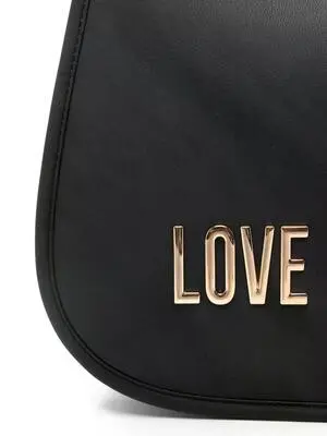 Moschino Logo Shoulder Bag - Black
