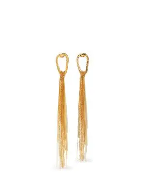 FORTE_FORTE Chain Tassel Earrings - Gold