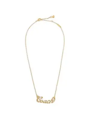 COACH® Heart Detail Necklace - Gold
