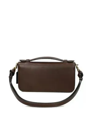 COACH Elora Top Handle Leather Satchel - Brown