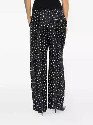 Moschino Printed Straight Leg Trousers