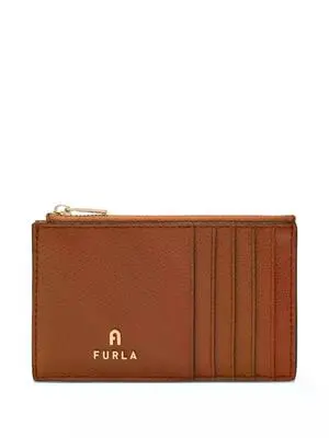 Furla Camelia Zip Logo Wallet - Brown