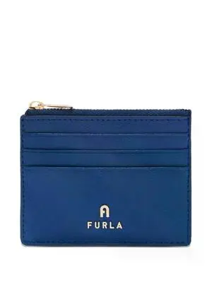 Furla Camelia Textured Card Case - Blue