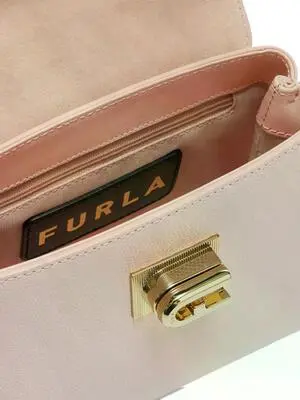 Furla 1927 Grained Leather Tote Bag - Pink