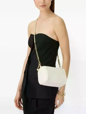 Furla Mini Tilia Leather Crossbody Bag - White