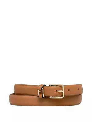 Furla Leather Belt With Buckle - Brown