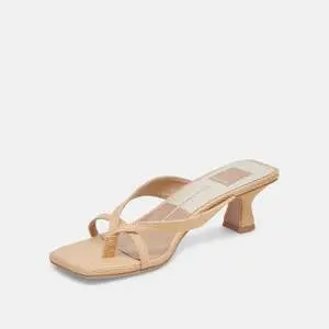 DOLCEVITA Brevel Heeled Sandals - Natural Raffia