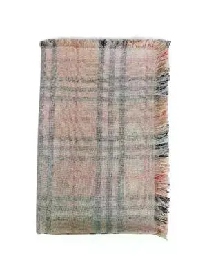 Burberry Fringed Checked Scarf