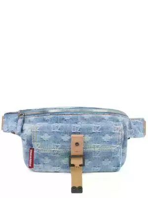 Dsquared2 Monogram-patterned Belt Bag - Blue