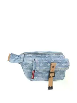 Dsquared2 Monogram-patterned Belt Bag - Blue