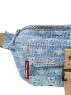 Dsquared2 Monogram-patterned Belt Bag - Blue
