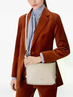 Furla Textured Tonie Shoulder Bag - Neutrals