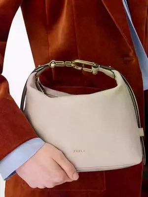 Furla Textured Tonie Shoulder Bag - Neutrals