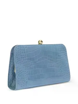 Furla Alba Crocodile-texture Clutch