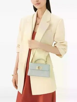 Furla Mini 1927 Leather Tote - Grey