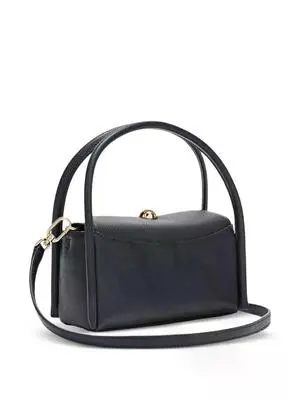 Furla Mini Nicole Grained-leather Boston Bag - Blue