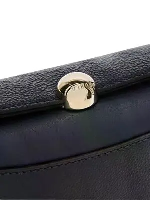 Furla Mini Nicole Grained-leather Boston Bag - Blue