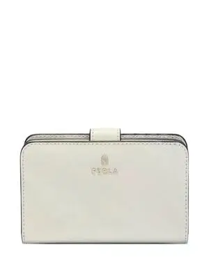 Furla Punched Logo Compact Wallet - Neutrals