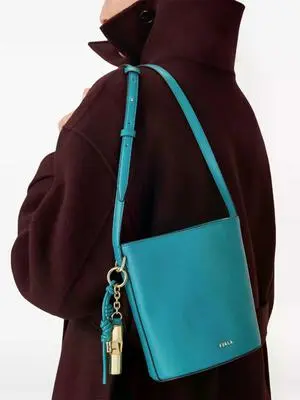 Furla Leather Bucket Bag - Blue