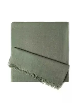 Brunello Cucinelli Fringed Scarf - Green