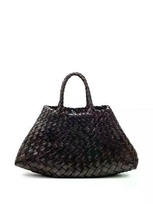 Dragon Diffusion Woven Leather Tote Bag - Brown