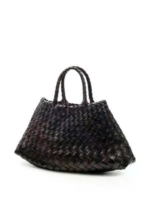 Dragon Diffusion Woven Leather Tote Bag - Brown