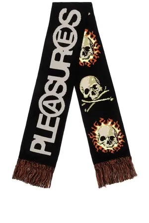PLEASURES Zine Scarf - Black