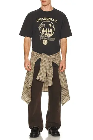 LEVI'S Fit Graphic Tee In Grey