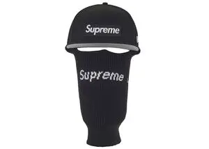 Supreme New Era Box Logo 59fifty Balaclava Cap - Black