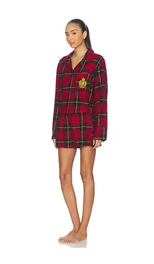 Polo Ralph Lauren Boxer Pajama Set In Red