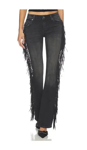 Women's Fringe Bottoms Jeans