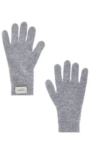 Comme Si Cashmere Short Gloves - Heather Grey