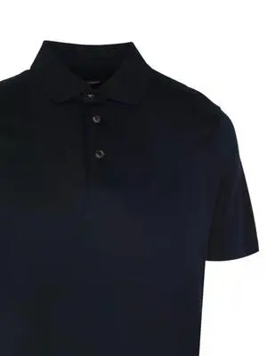 Pal Zileri Button Polo Shirt - Blue