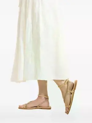 Eleventy Crystal-embellished Ankle Strap Sandals