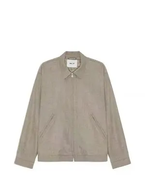 Nn07 Petrus Zip Collar Jacket - Neutrals