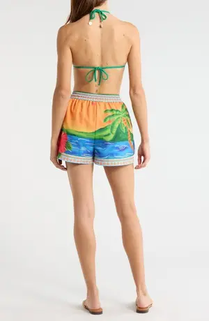 KULANI KINIS Printed Cover-up Shorts