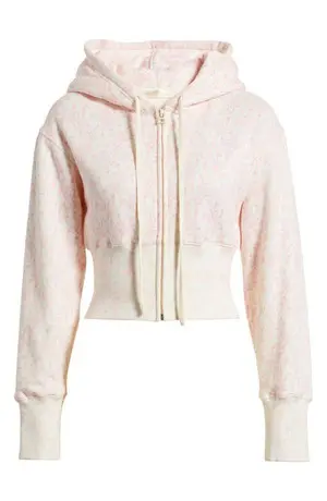 LoveShackFancy Arienne Ribbon Print Hoodie - Chantilly