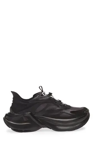 Fendi F-light Mixed Media Sneakers - Nero Nero Nero