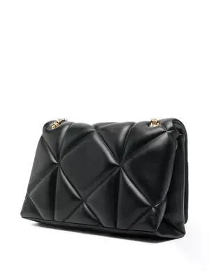 Moschino Quilted Shoulder Bag - Black