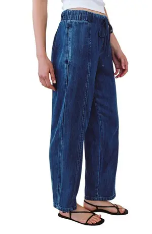 Bella Dahl Seamed Barrel Chambray Tencel Pants