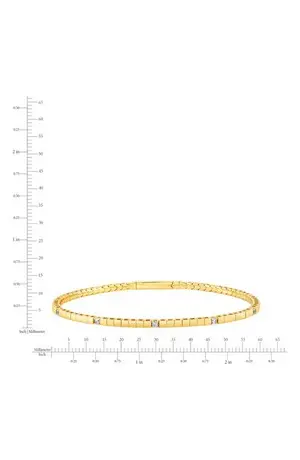CRISLU Cubic Zirconia Station Bracelet - 18kt Yellow Gold/clear Stone