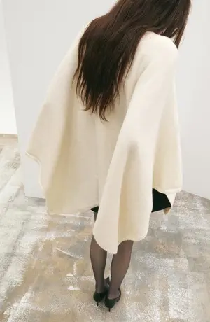 Mango Turtleneck Cape