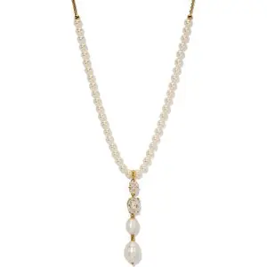 Nadri Madrid Freshwater Pearl Y-necklace - Gold