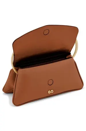 Cult Gaia Emily Leather Top Handle Bag