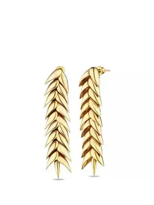 Bevza Medium Spikelet Earrings - Gold