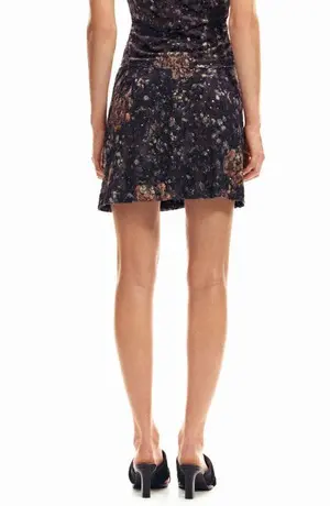 Desigual Printed Miniskirt