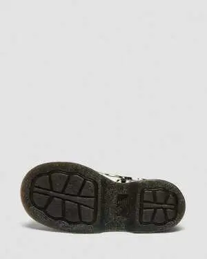 Dr. Martens Buzz 5-eye Dalmatian Leather Shoes - Cream