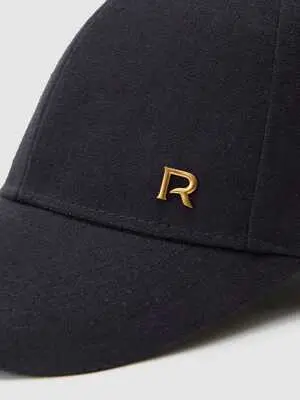 REISS Leila Linen Baseball Cap