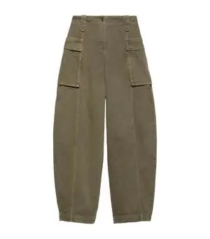 Max & Co. Cotton Drill Cargo Trousers
