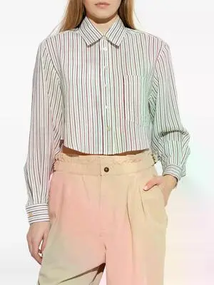 Isabel Marant Étoile Fleora Striped Cropped Shirt